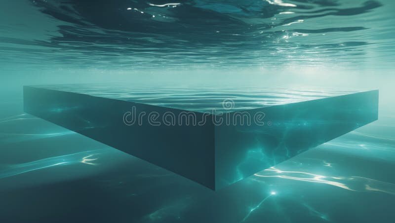 Geometric Abstraction Underwater: a Cube in a Sea of Light and Shadow ...