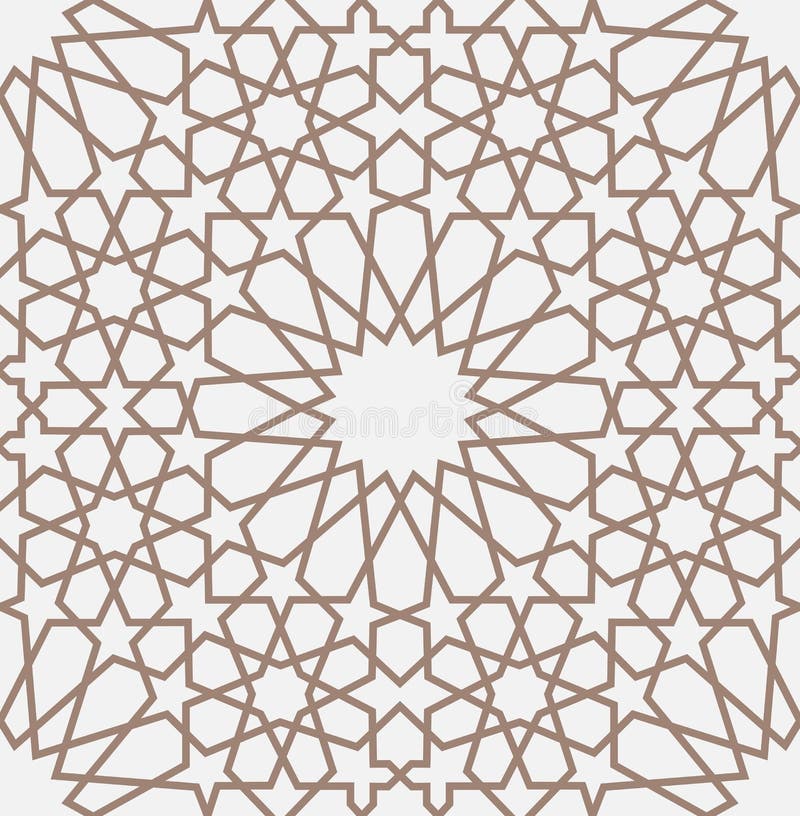 Geometric Arabic Seamless Pattern. Abstract Islamic Vector Background ...
