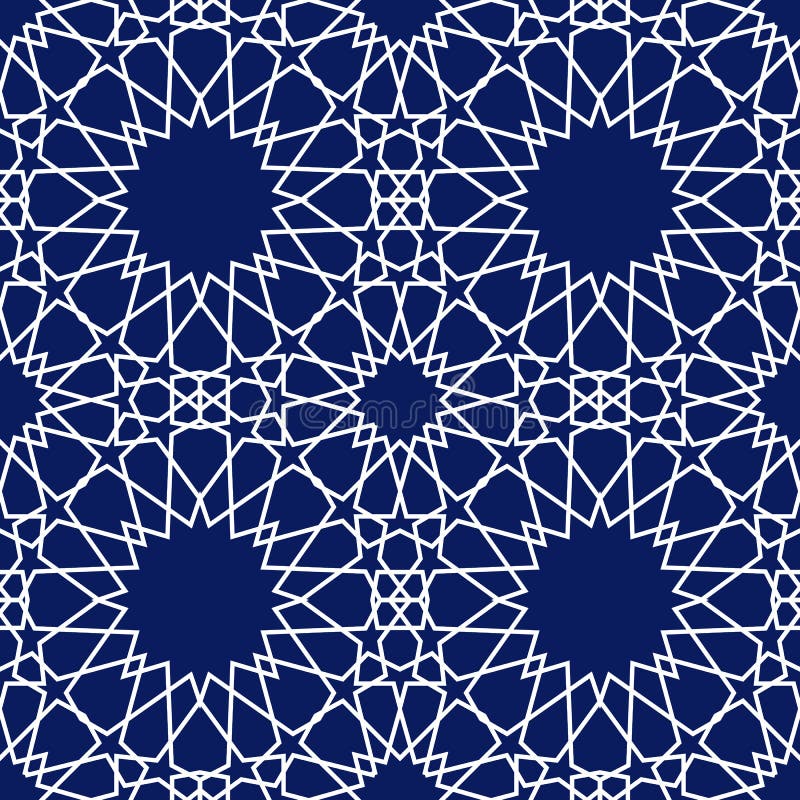 Geometric Arabic Seamless Pattern. Abstract Islamic Vector Background ...