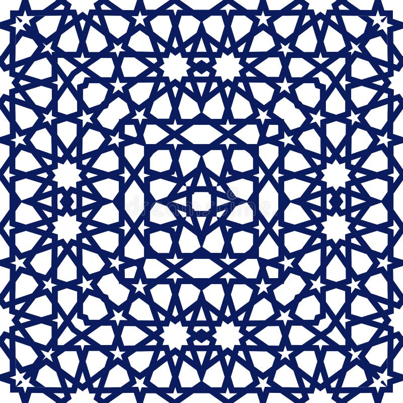 Geometric Arabic Seamless Pattern. Abstract Islamic Vector Background ...