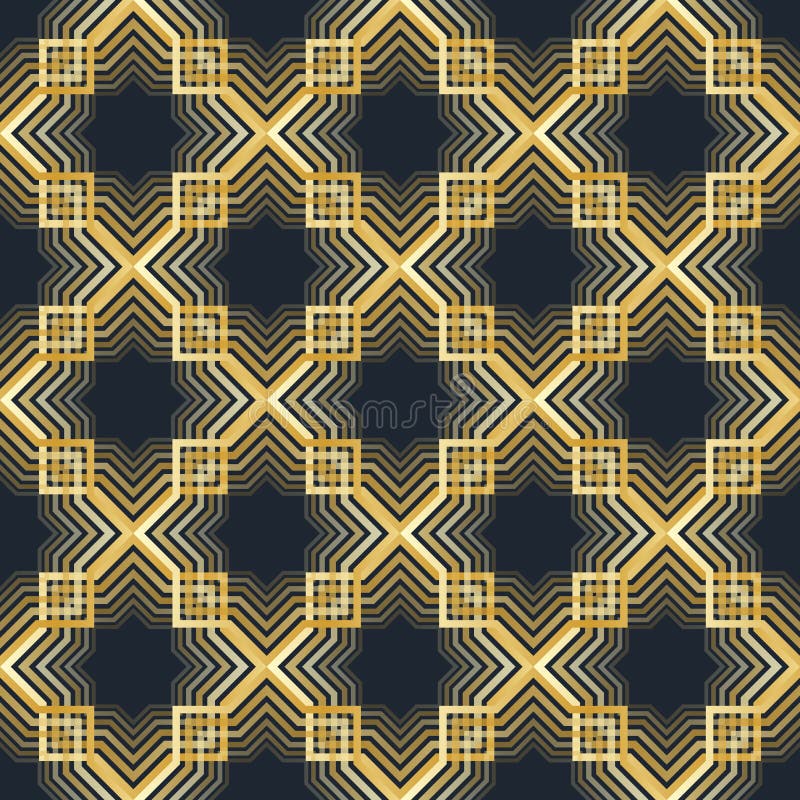 Geometric Arabic Seamless Pattern. Islamic Texture. Golden Muslim ...