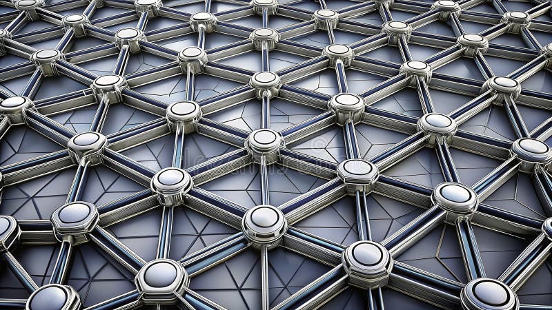 Geometric Architectural Design Featuring a Lattice Structure with ...