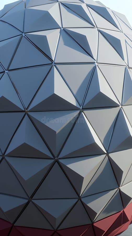 Geometric Architectural Design with Triangular Patterns. Stock ...