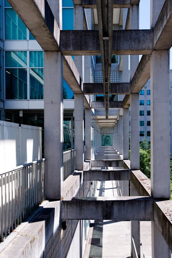 Geometric Architectural Elements of Modern Building in Perspective ...