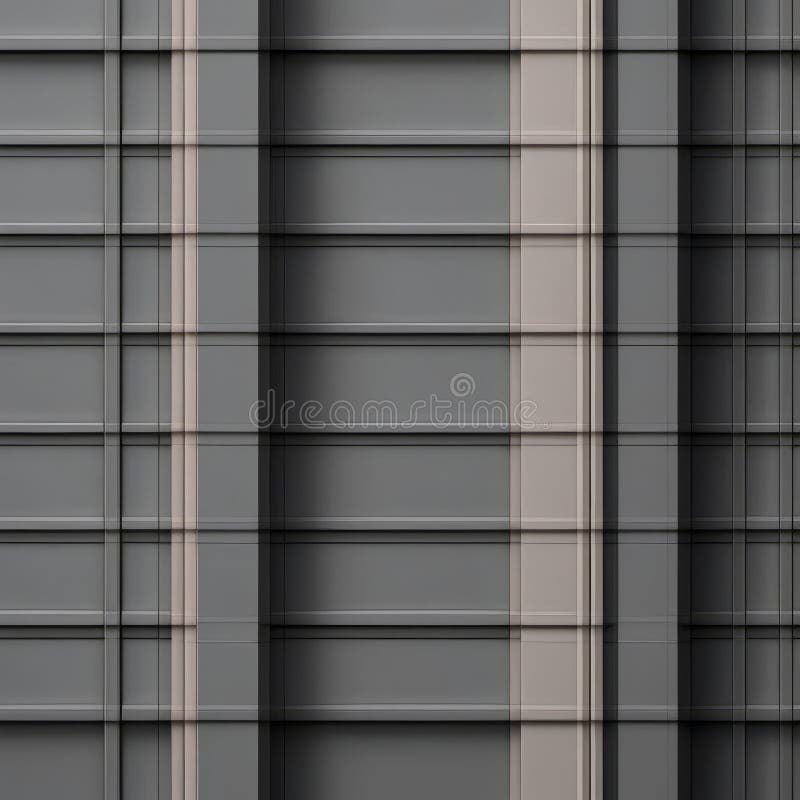 Geometric Architectural Facade with Modern Grid Design Highlighting ...