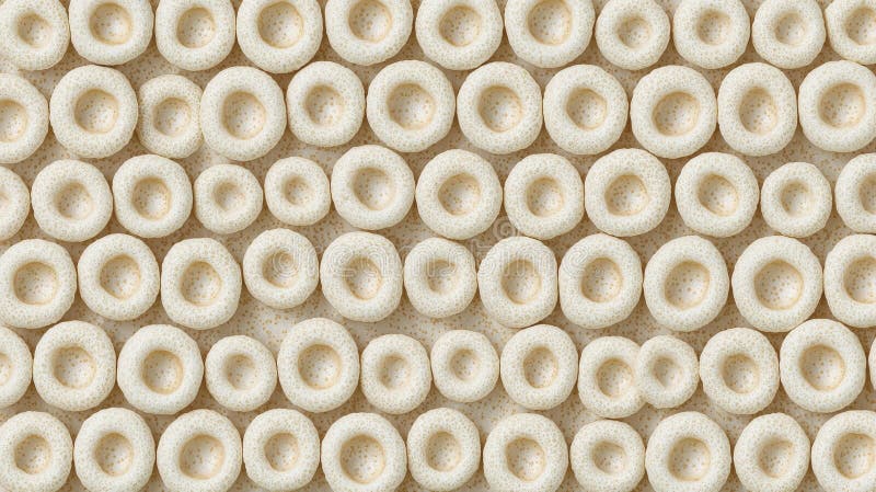 Geometric Arrangement of Creamy White Circles on a Soft Textured ...