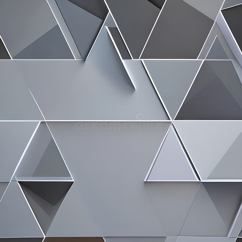 A Geometric Arrangement of Overlapping Triangles and Polygons, Creating ...