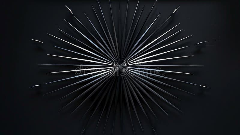 A Geometric Arrangement of Sharp and Angular Sun Rays Radiating ...