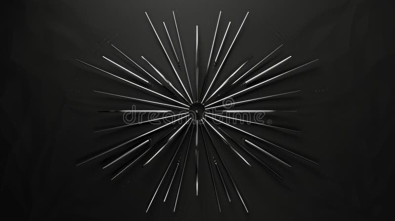 A Geometric Arrangement of Sharp and Angular Sun Rays Radiating ...