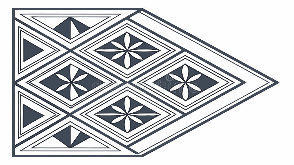 Geometric Arrow Pattern Design, Directional Art for Navigation and ...