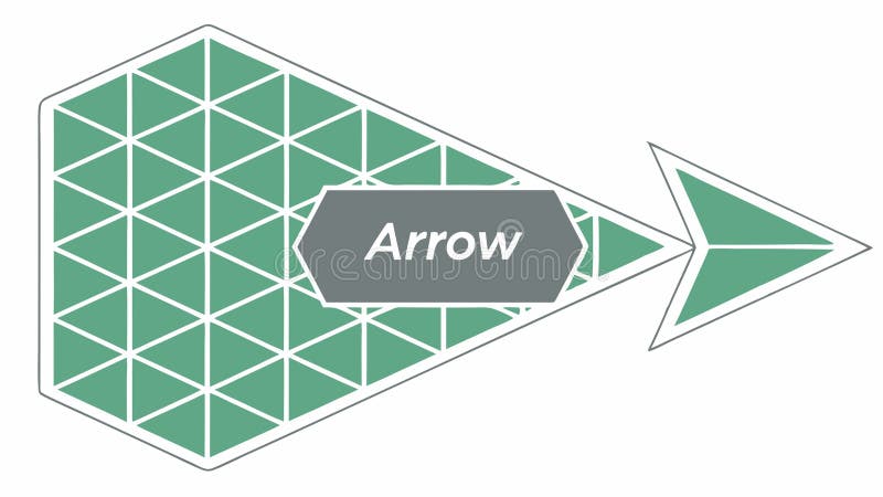 Geometric Arrow with Text Label Illustration Vector, Vector Design ...