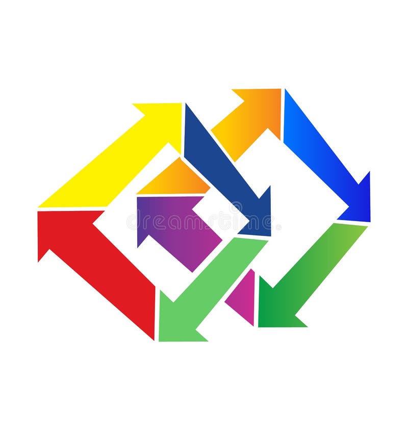 Geometric Arrows Modern Logo Stock Vector - Illustration of business ...