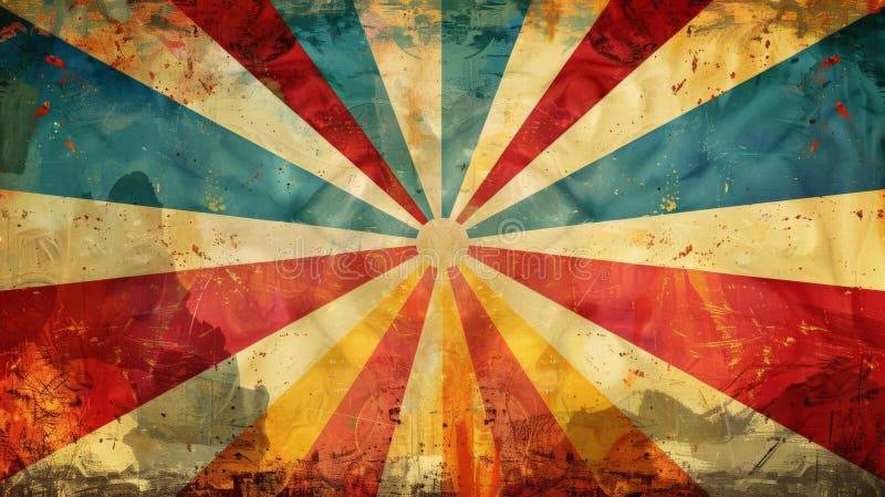 Geometric Art Design, an Orange Triangular Design Radiating Light from ...