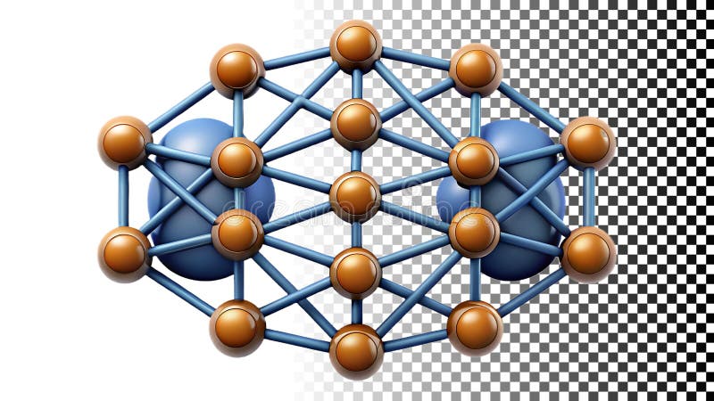 Geometric Atom Structure, Science and Molecular Model Png Transparent ...