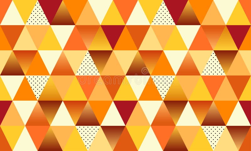 Geometric Autumn Leaves Seamless Pattern Backgroun Stock Vector ...