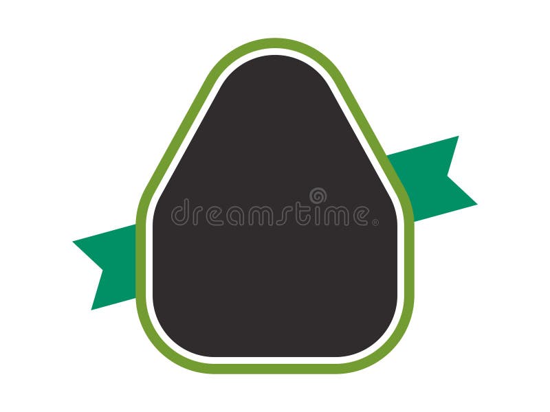 Geometric Avocado Shape Badge Vector Flat Design Stock Vector ...