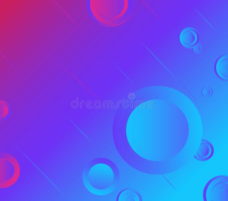 Geometric Background of Abstract Circles. Dynamic Shapes, Liquid Shape ...