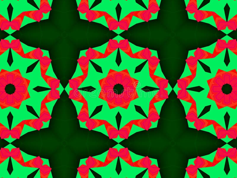 Geometric Background with Abstract Fractal Pattern Made of Colorful ...