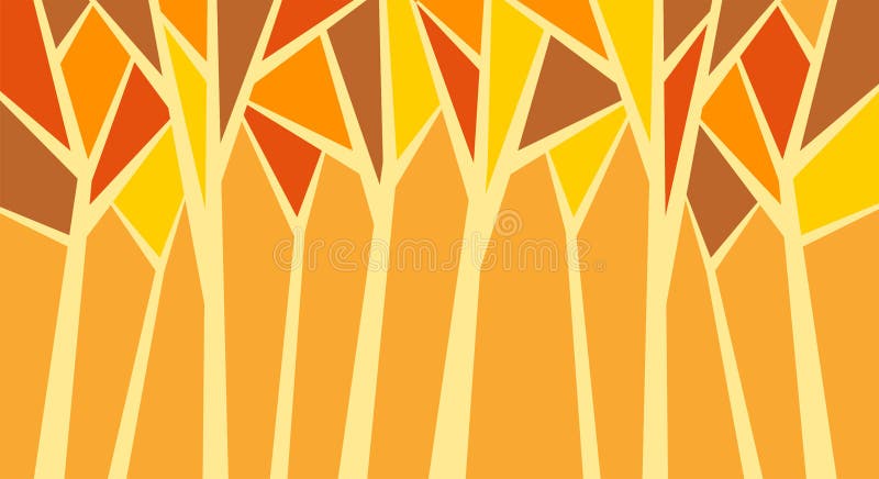Geometric Background of Abstract Trees Stock Vector - Illustration of ...