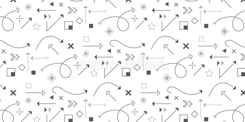 Geometric Background of Arrows. Abstract Geometry. Squares and Lines ...