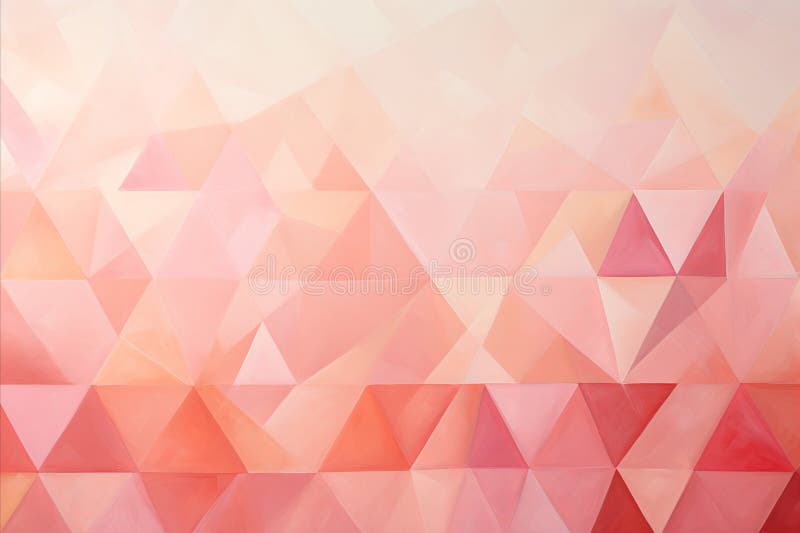 Geometric Background with Assorted Shapes in Peach Fuzz Tones for ...