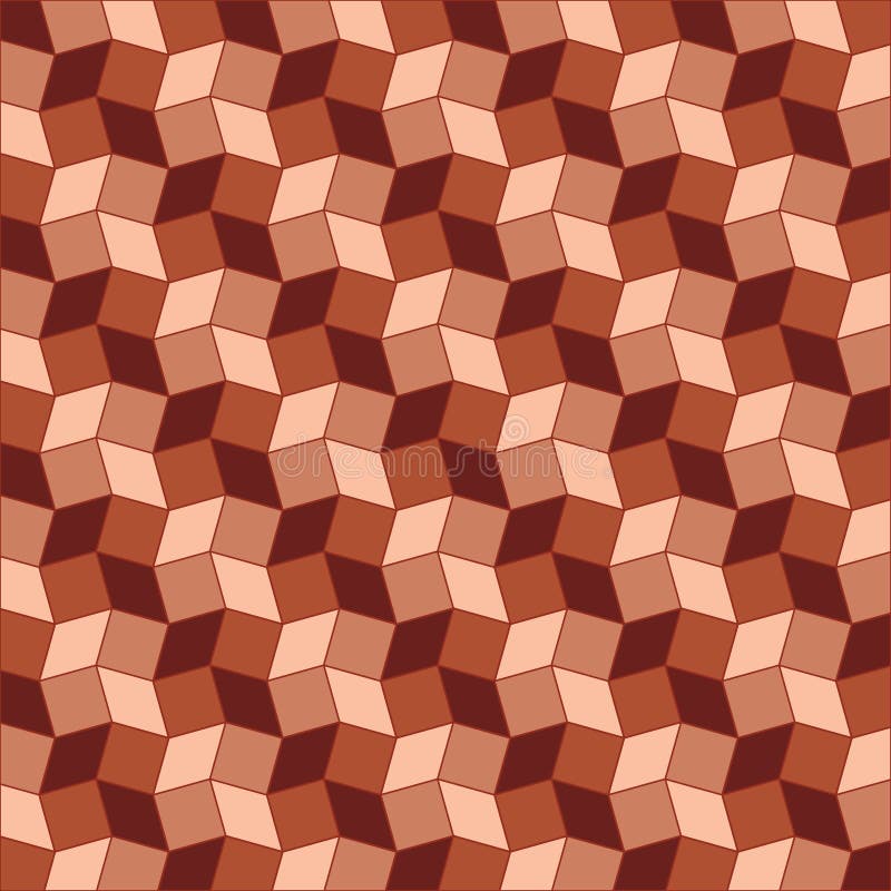 Geometric Background of Brown Shades Rhombus and Square Shapes Stock ...