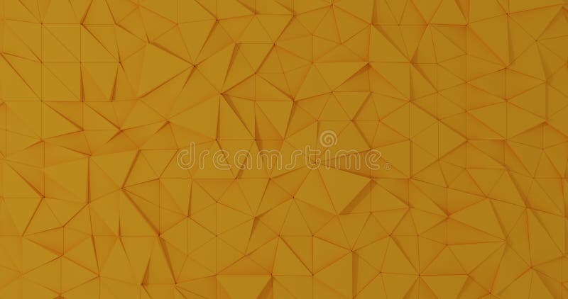 Orange Polygonal Triangles Background, Creative Design Templates. Stock ...