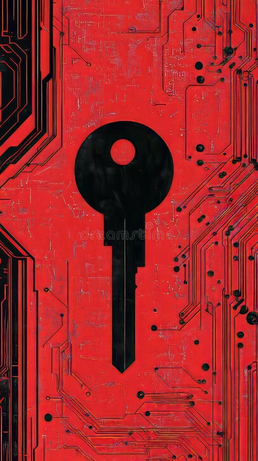 A Geometric Background Featuring Strong Vertical Lines in Red and Black ...