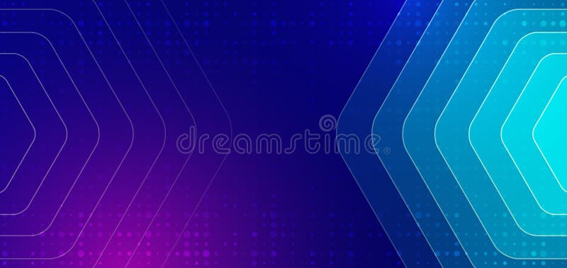 Geometric Background with Hexagonal and High-tech Elements for ...