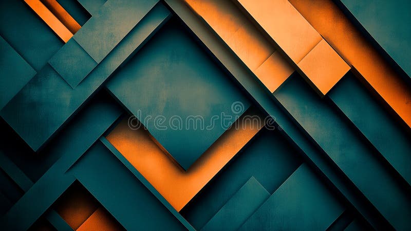 Geometric Background with Layered Triangles. Generated by Artificial ...