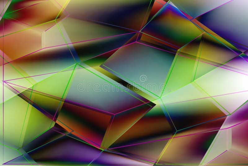 Geometric Background. Multi-color Low Poly Texture Stock Illustration ...
