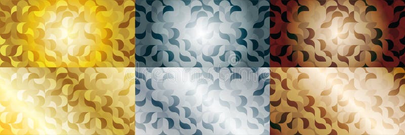Geometric Background Pattern in Metal Colors Stock Vector ...