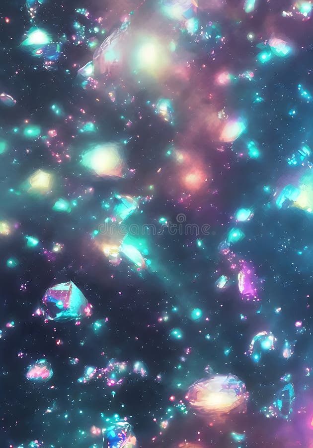 Geometric Panels Abstract Pastel Glitter Diamond. Stock Illustration ...