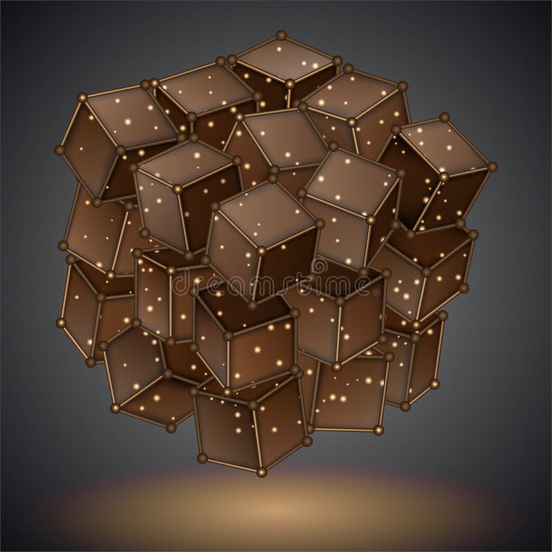 Geometric Background. a Set of Realistic Cubes Stock Vector ...