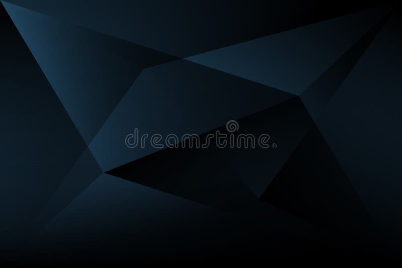 Geometric Background with Triangle Shapes. Dark Blue Design for Web ...