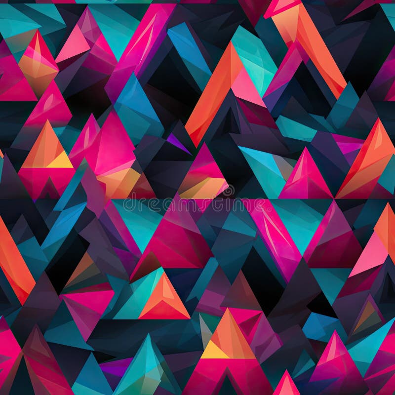 Geometric Background of Triangles with Multidimensional Shading (tiled ...