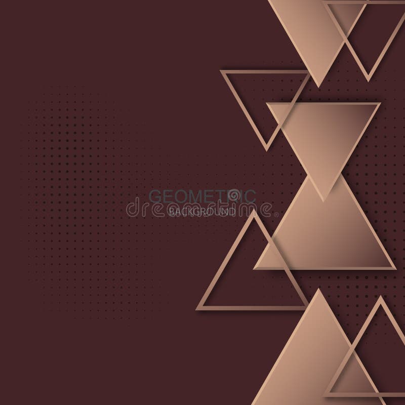 Geometric Background with Triangles and Their Shadow, Design Element ...