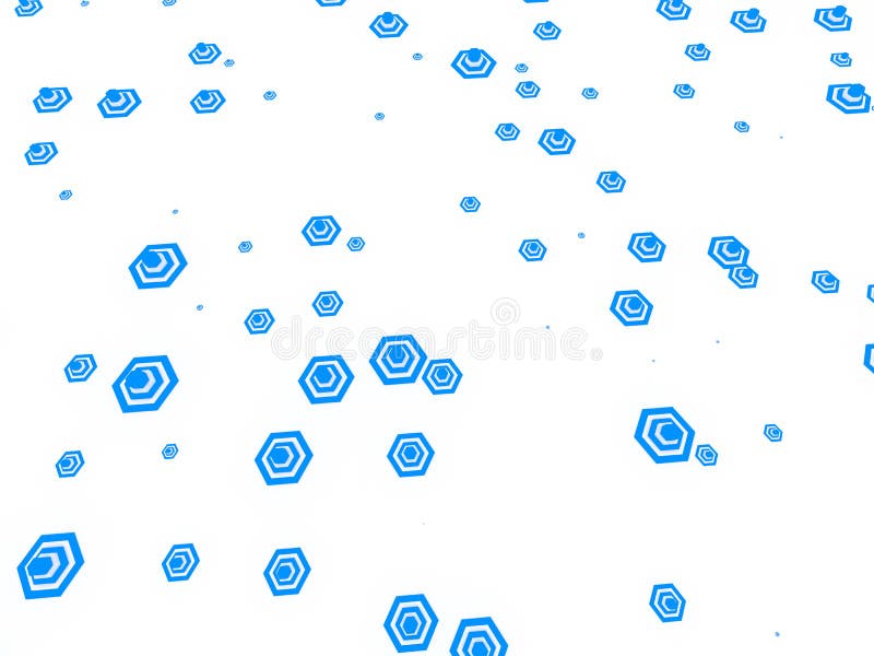 Random Hexagon Tile Background. White Futuristic Wallpaper or ...
