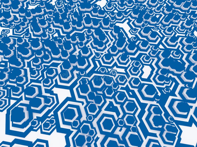 Random Hexagon Tile Background. White Futuristic Wallpaper or ...