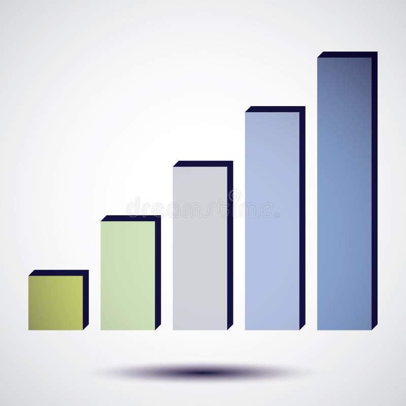 Geometric Bar Graph. Vector Illustration Decorative Design Stock Vector ...