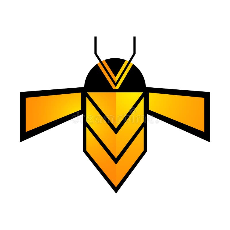Geometric Bee Line Concept Design. Symbol Graphic Template Element ...