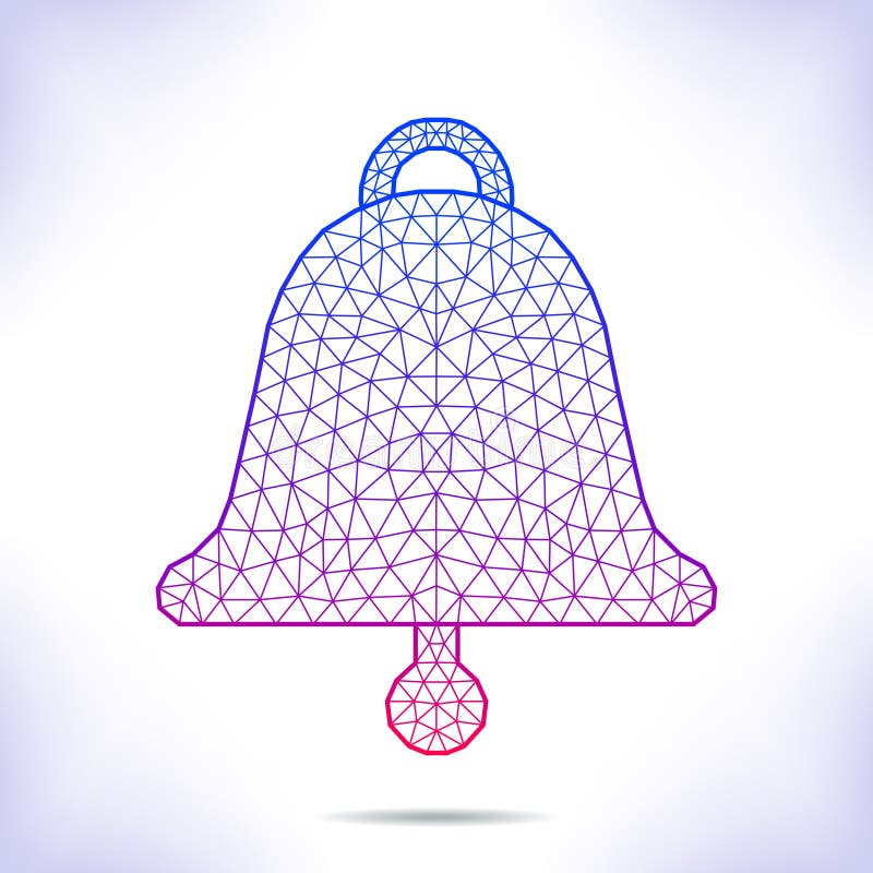 Geometric bell stock vector. Illustration of light, party - 42814208