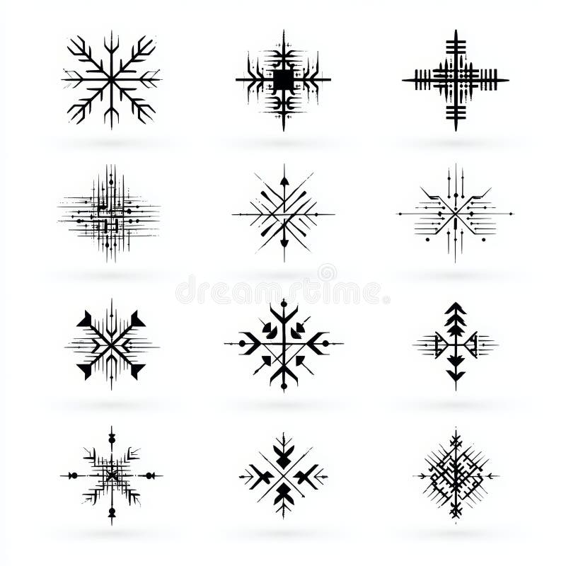 Geometric Black Ethnic Tribal Patterns for Peaceful Design Elements ...