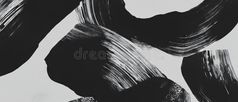 Geometric Black Ink Patterns on a Contrasting White Background Create ...