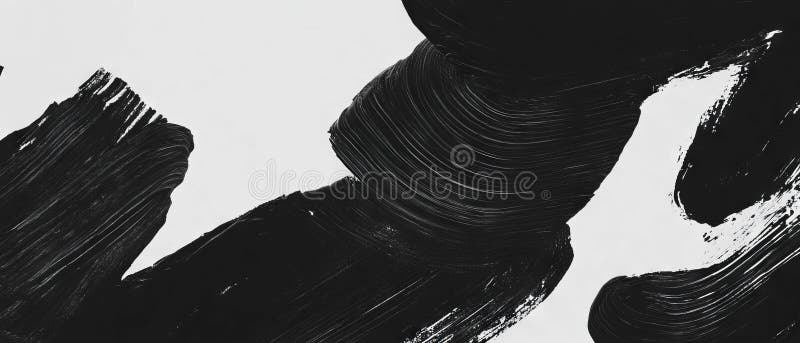 Geometric Black Ink Patterns Create Striking Contrasts on a White ...