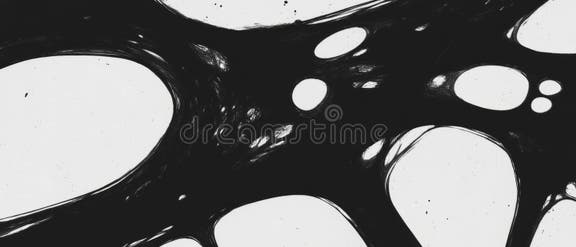 Geometric Black Ink Patterns on a White Background Showcasing Intricate ...