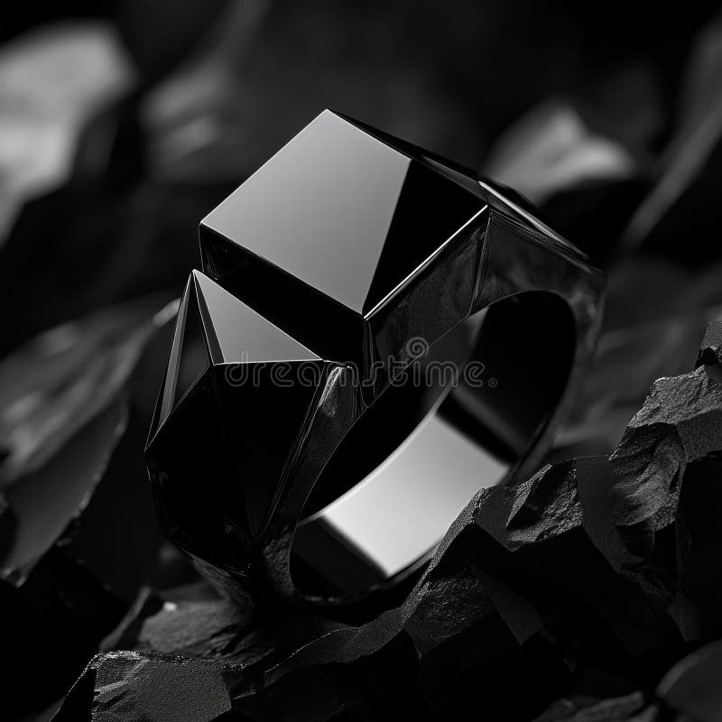 Black Glossy Abstract Ring Dark Surface Stock Photos - Free & Royalty ...