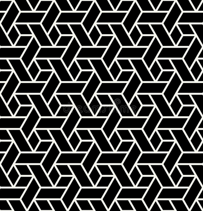 Geometric Black and White Graphic Design Print 3d Cubes Pattern Stock ...