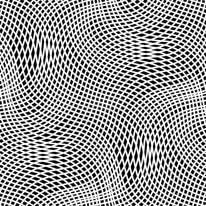 Geometric Illusion Black and White Graphic Design Print Pattern Stock ...