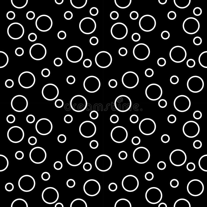 Geometric Black and White Hipster Fashion Random Circles Pattern Stock ...
